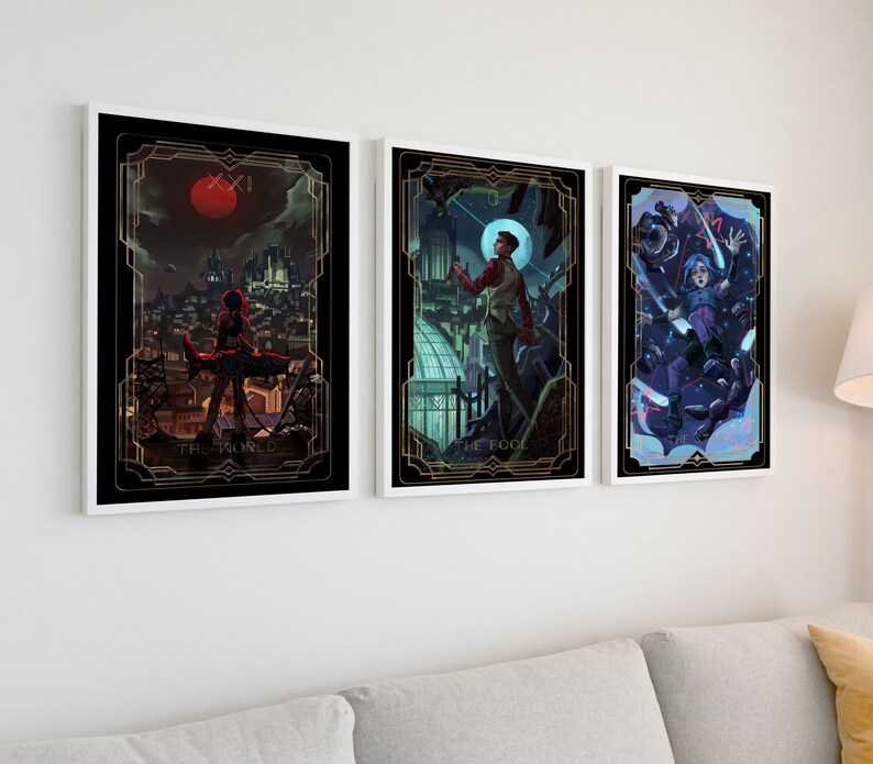 Tarot Arcane Poster League of Legends Poster Jayce Arcane Poster Vi ...