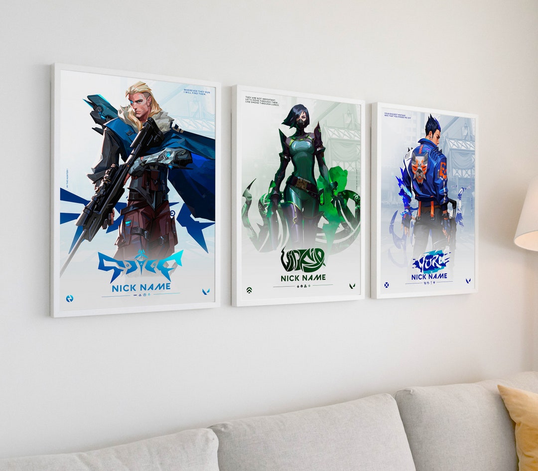 Valorant Personalized Poster | All Valorant Agents Valorant Poster ...