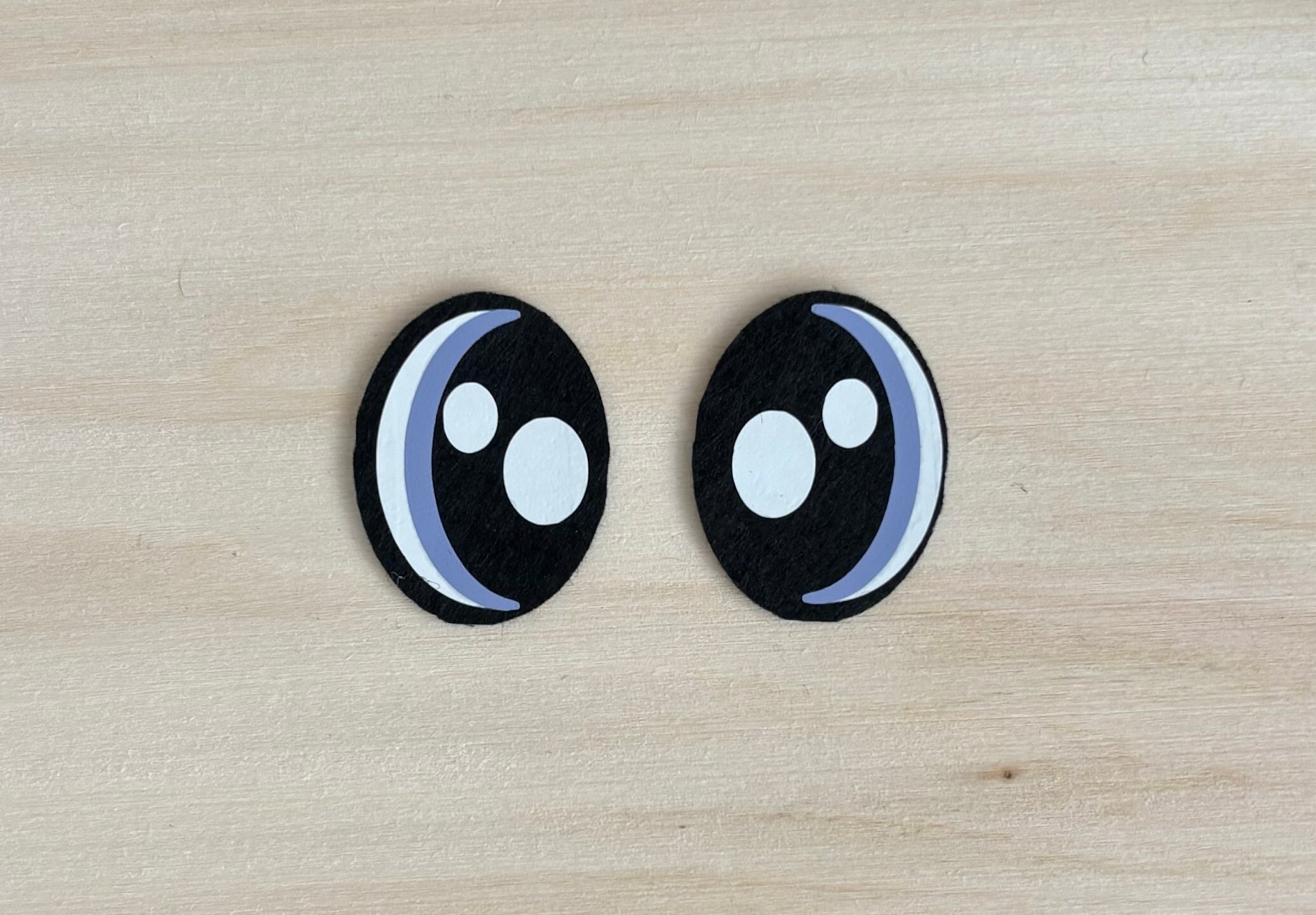 32mm 4 Pairs Lavender Oval Felt Eyes - Etsy