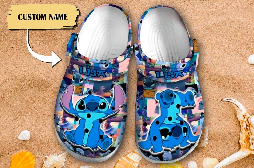Custom Blue Dog Clog, Monster Clogs, Series Movie Sandals, Blue Dog ...