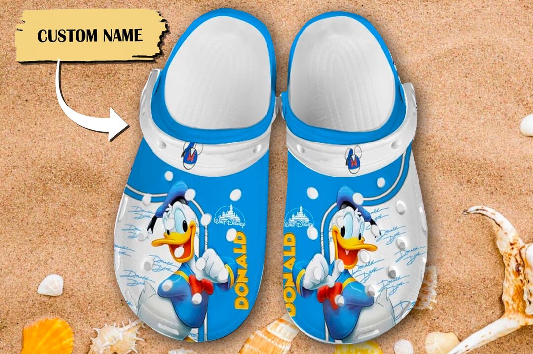 Custom Duck Clog, Mouse Movie Clogs, Funny Duck Sandals, Duck Sandals ...