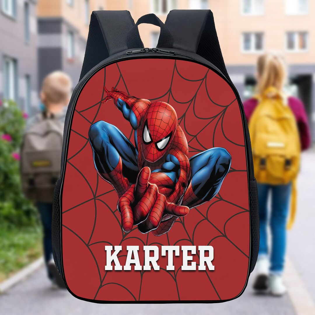 Personalized Family Spider Backpack, Spider Hero Bottle Gift for Kids ...