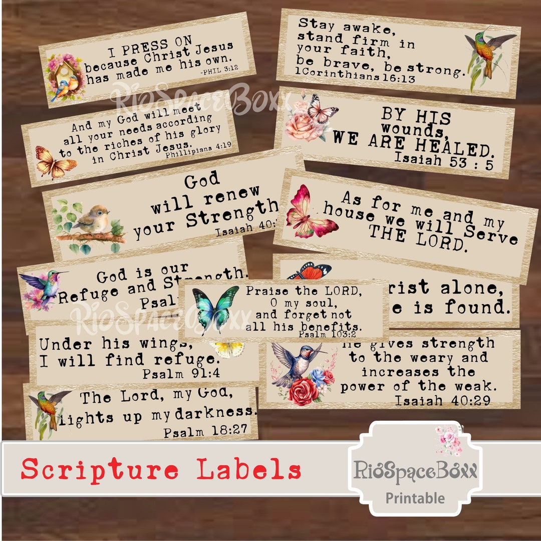 Scripture Verse Labels Christian Quotes Bible Verses Christian Word Bible Verse Label Bible