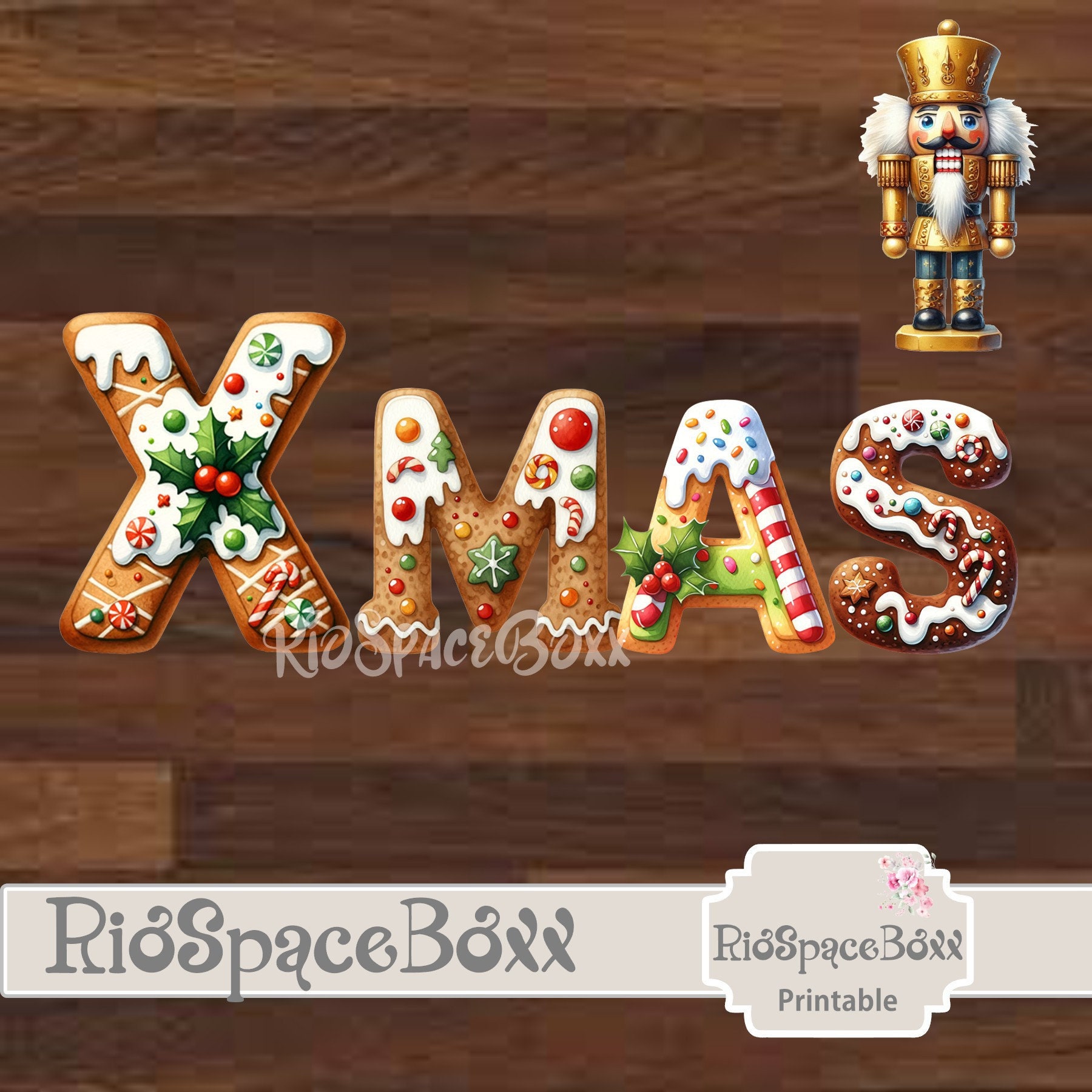 Christmas Alphabet Clipart, Cookie Alphabet Png, Christmas Letter ...