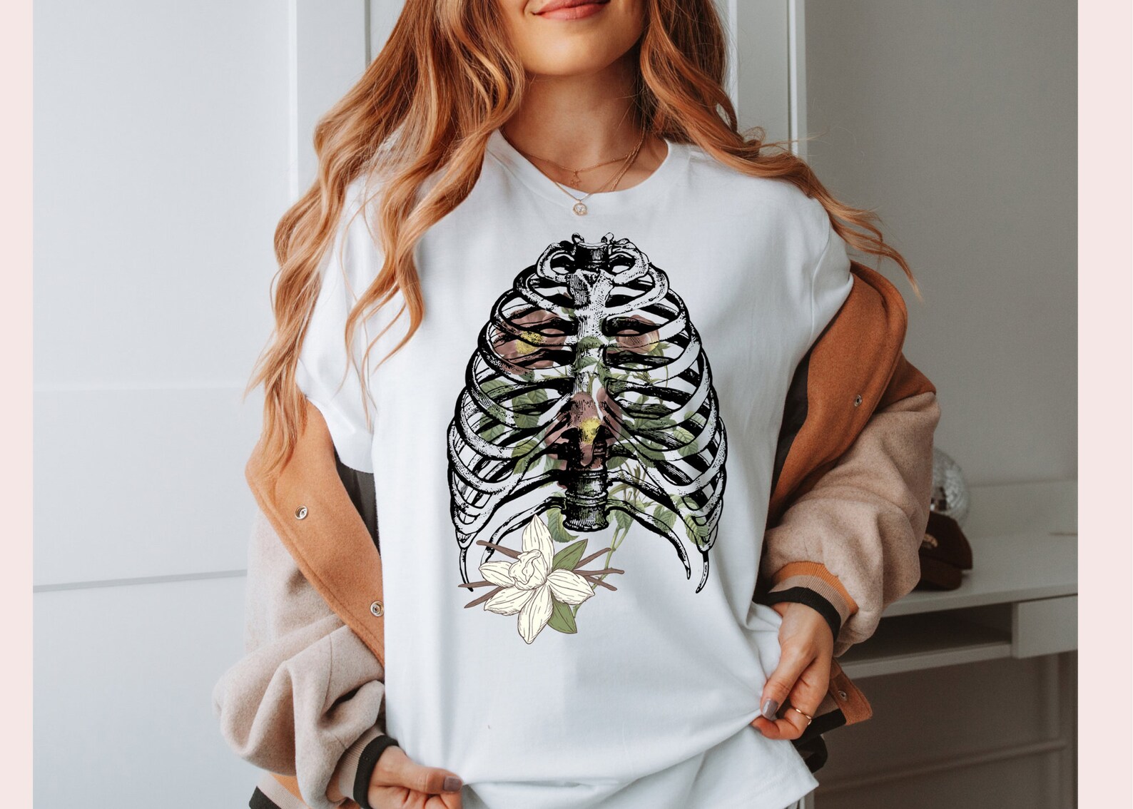 Floral Skeleton Png, Cute Skeleton Png, Skeleton Boho Poster, Floral ...