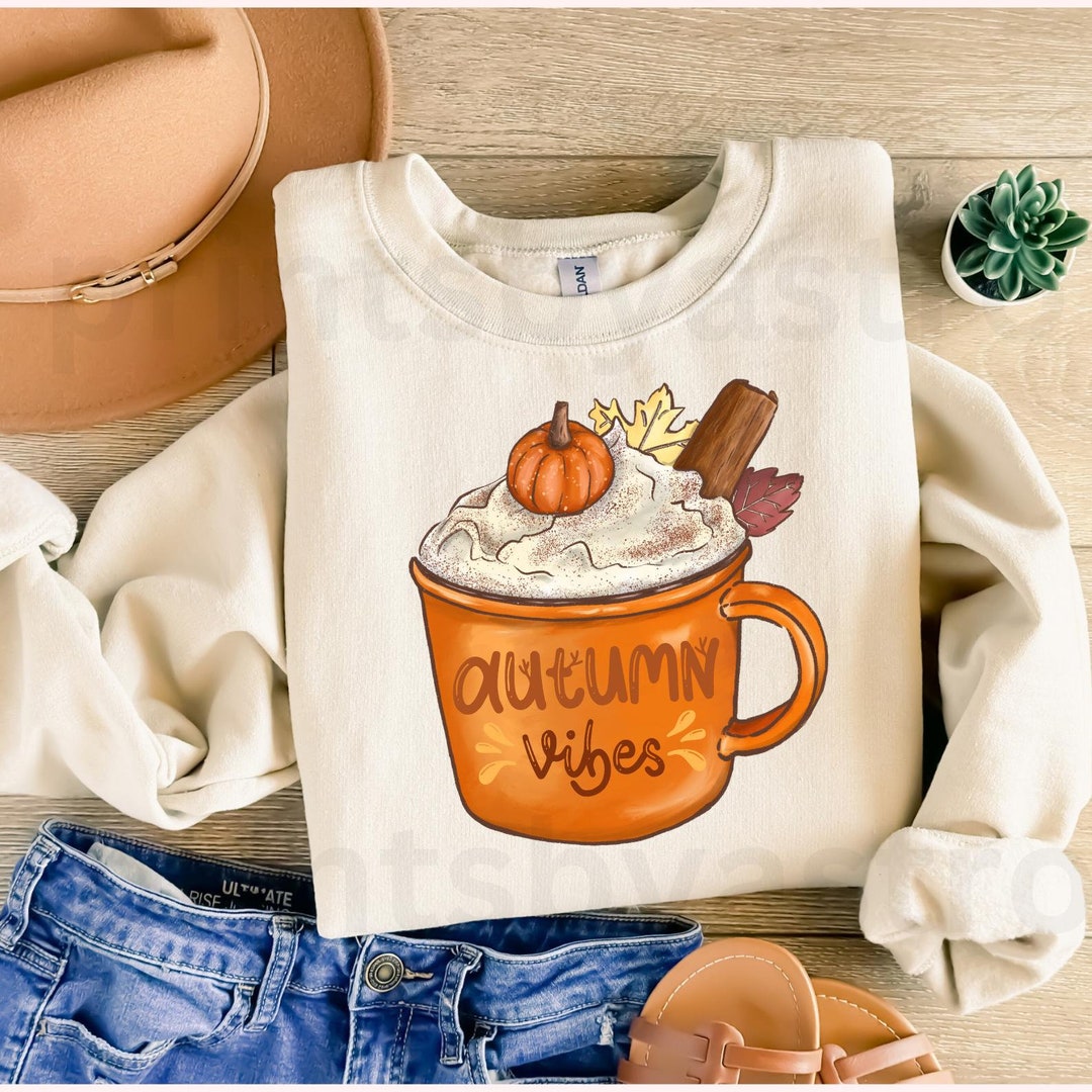 Autumn Vibes Png, Autumn Png, Retro Halloween Png, Thanksgiving Png ...