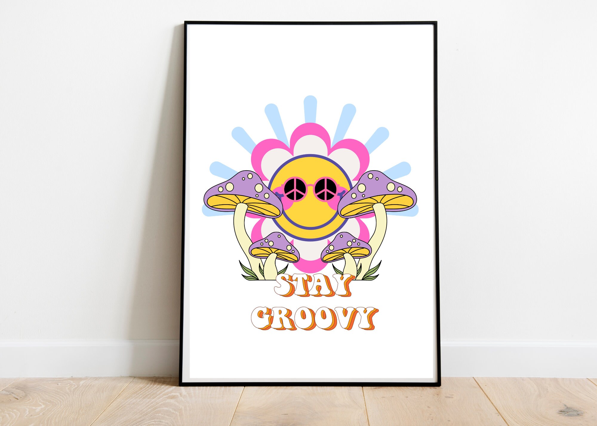 Stay Groovy, Retro Png, Peace Png, Mushroom Png, Retro Flower Png ...