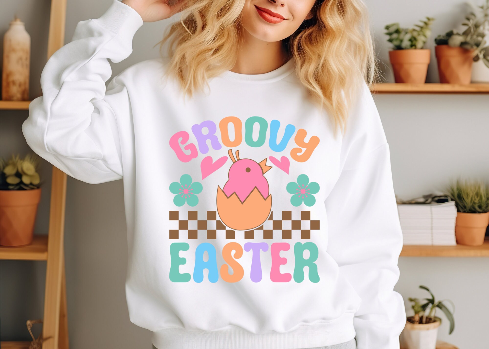 Easter Retro Svg Bundle, Easter Png, Bunny Png, Spring Clipart Hippie ...