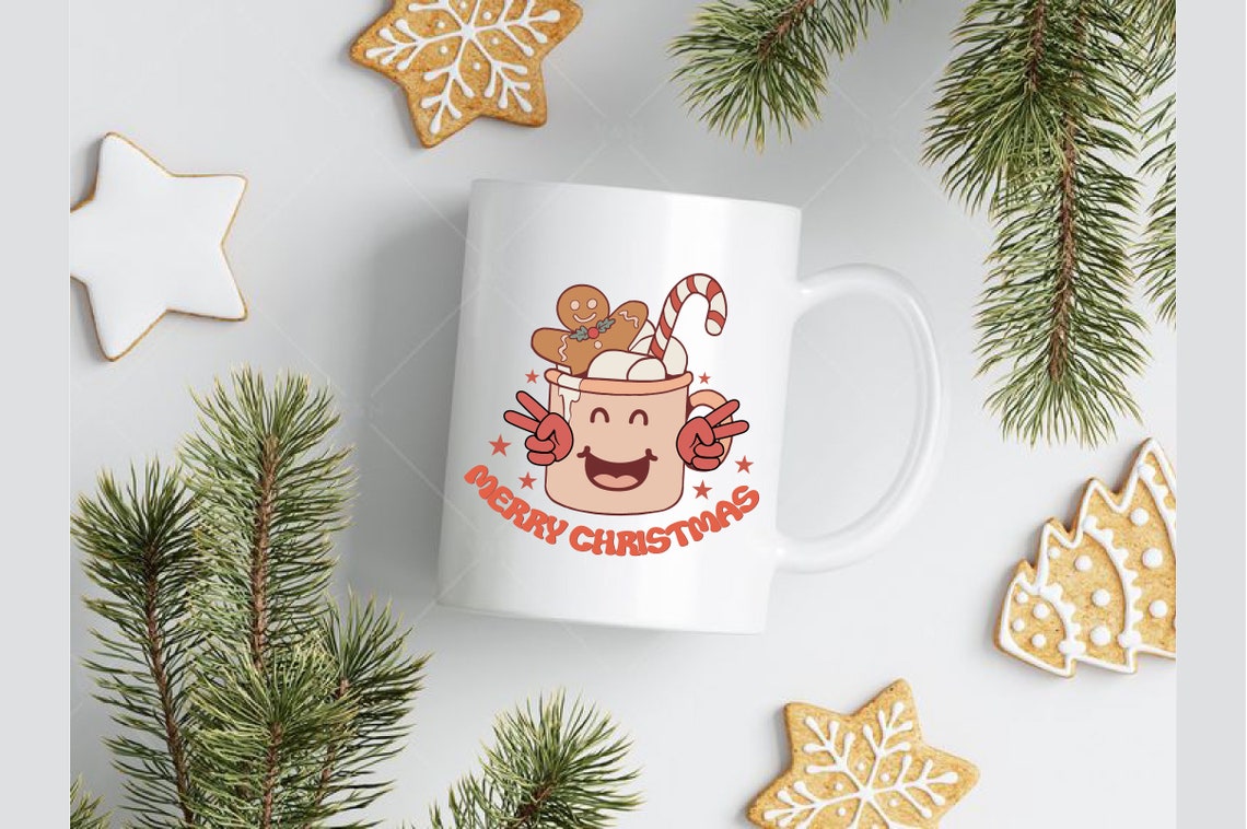 Merry Christmas Png, Cute Hot Coco Png, Gingerbread Man Png, Cute ...