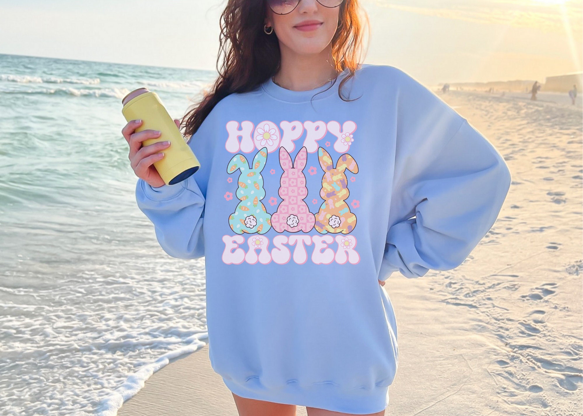 Groovy Bunny Png, Retro Groovy Easter Png, Easter Sublimation Design ...