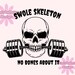 Funny Skeleton Png, Swole Skeleton No Bones About It Png, Retro ...