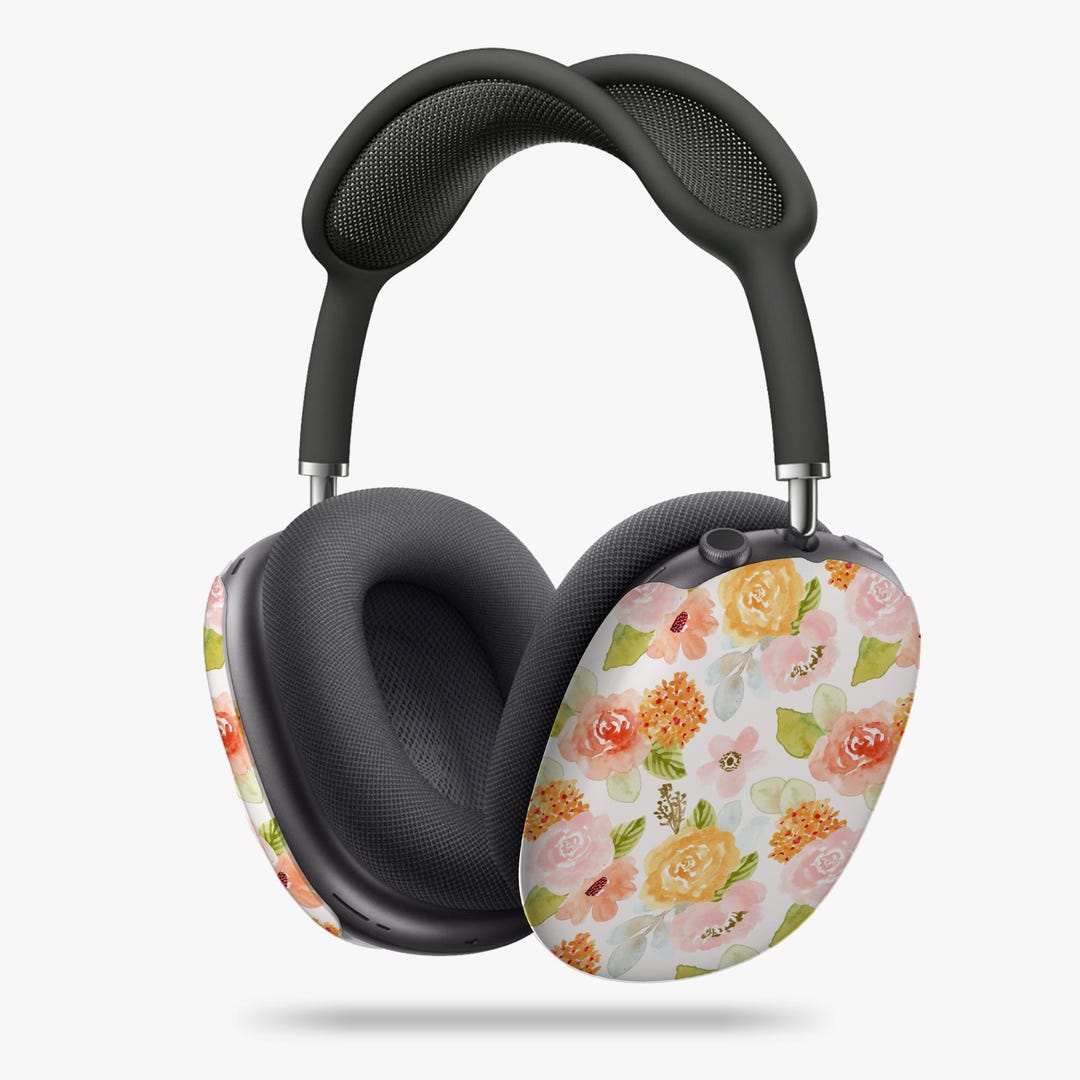 AirPod Max Cases, Floral Watercolor Design, Protective Cover, Hard ...