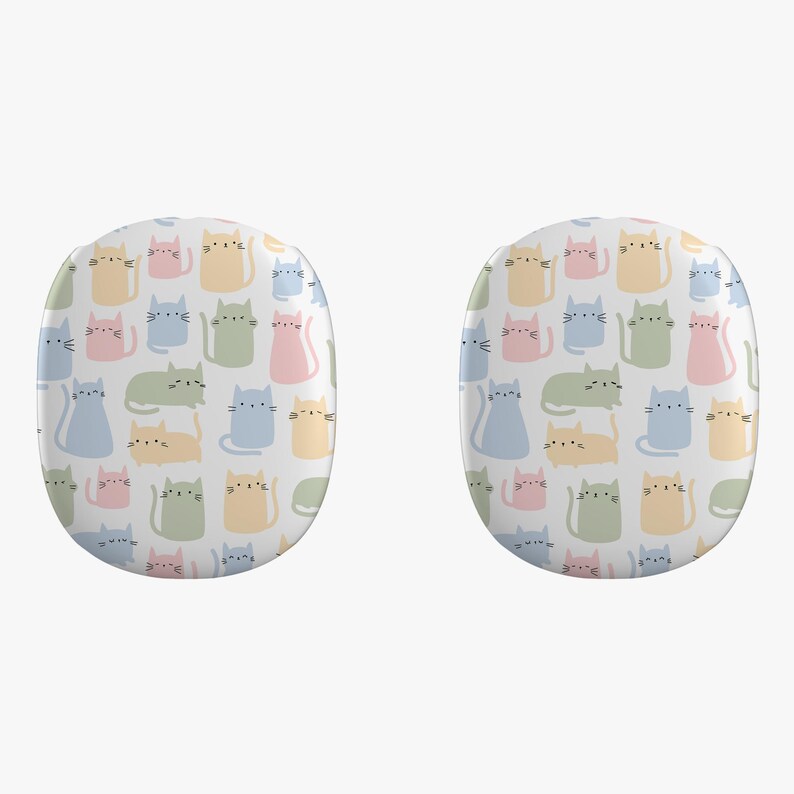 AirPod Max Case, Cute Pastel Cat Design, Kawaii Headphones Cover ...