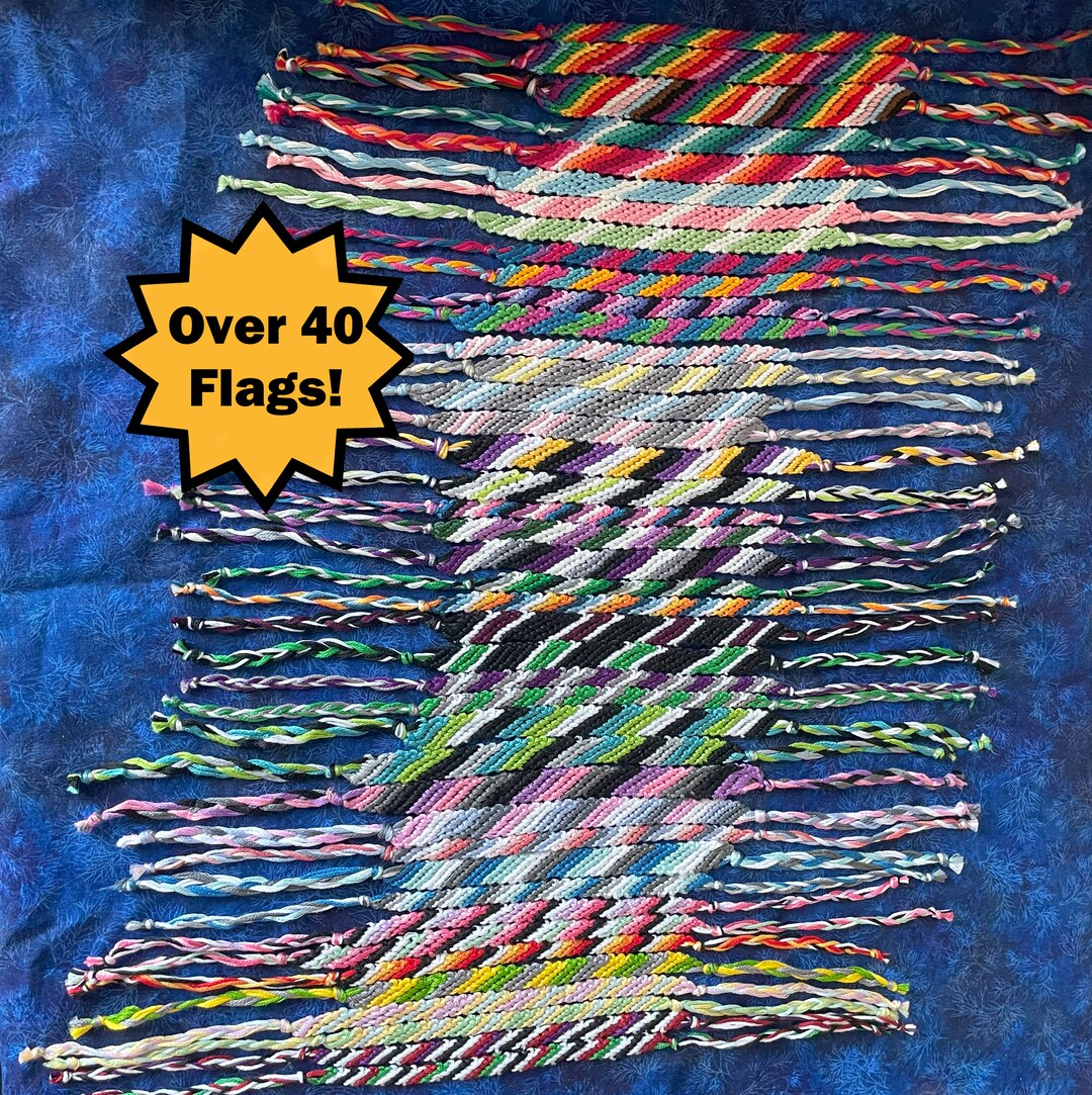 Pride Flag Friendship Bracelets - Etsy