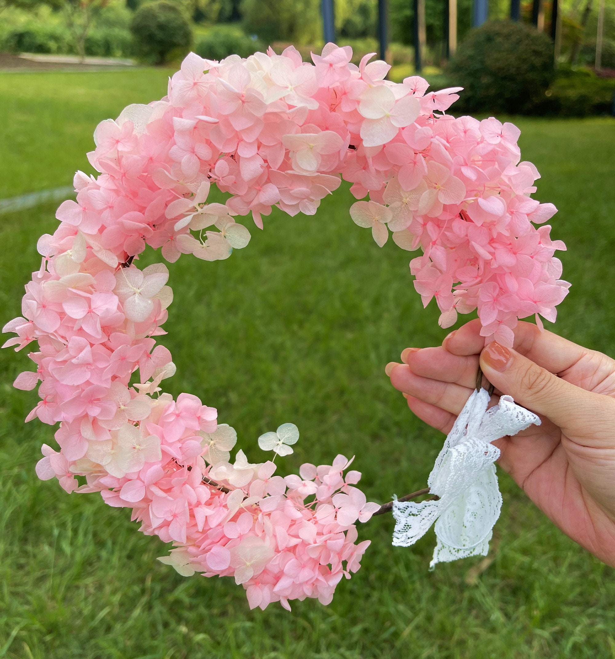 Hydrangea Flower Crown: Bohemian Bridal Headwear - Etsy