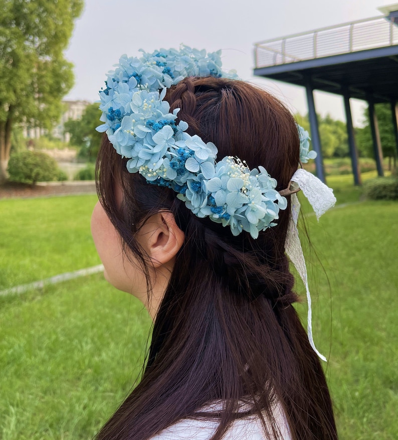 Hydrangea Flower Crown: Bohemian Bridal Headwear - Etsy
