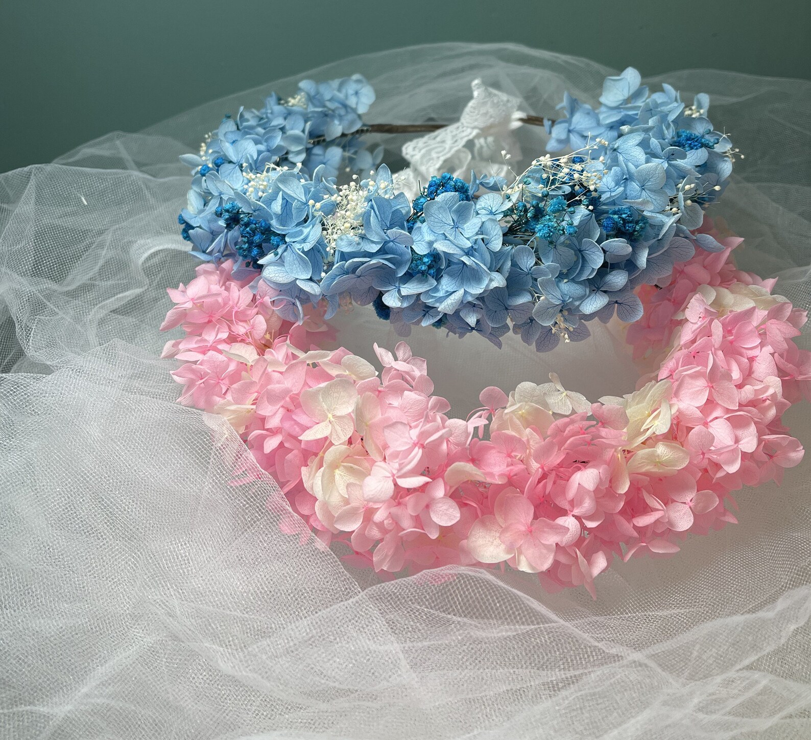 Hydrangea Flower Crown: Bohemian Bridal Headwear - Etsy