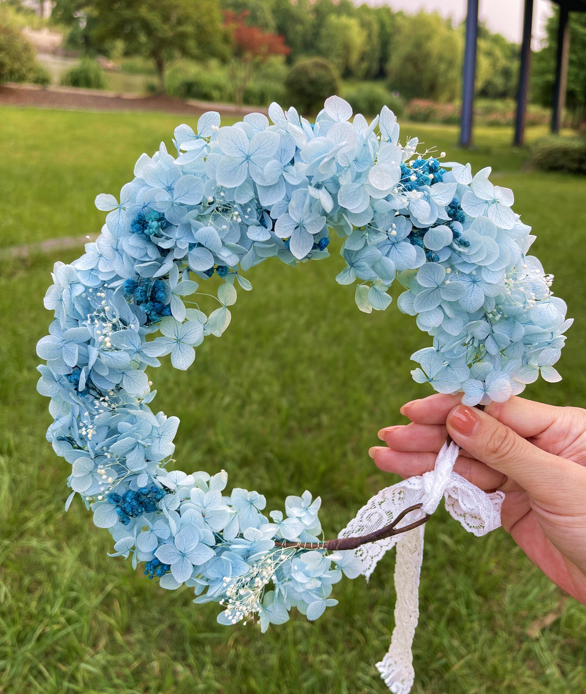 Hydrangea Flower Crown: Bohemian Bridal Headwear - Etsy