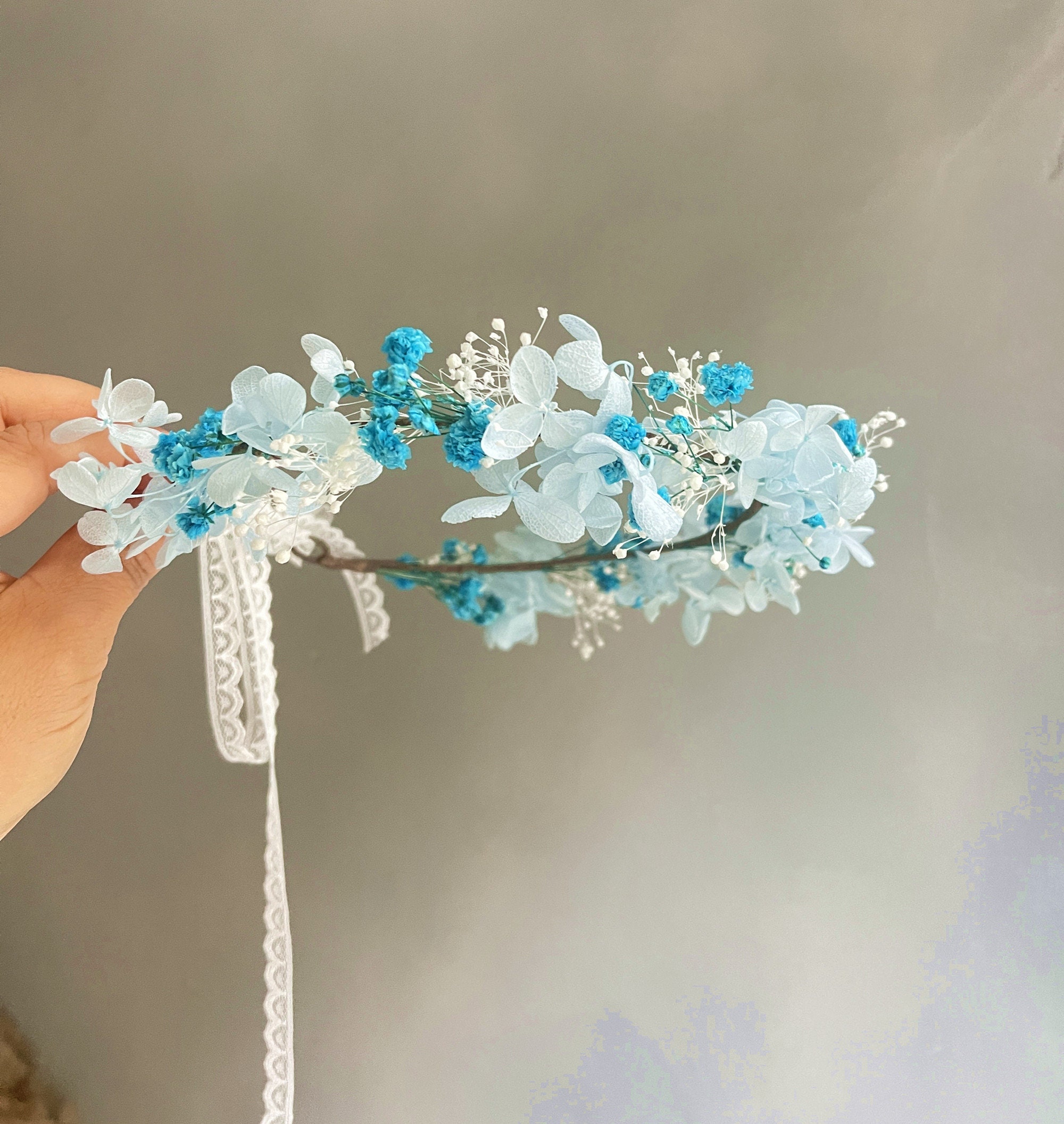 Hydrangea Flower Crown: Bohemian Bridal Headwear - Etsy