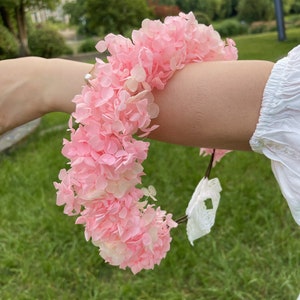 Pink Flower Crown/blue Flower Crown/bohemian Flower Headwear/bridal ...