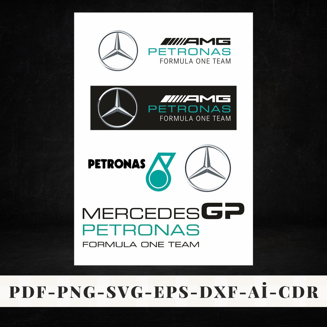 Mercedes AMG Petronas SVG Packmercedes AMG Petronas Vector - Etsy