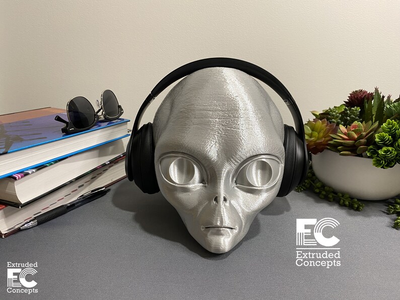 Alien Head Alien Headphone Stand Alien Headphone Holder - Etsy