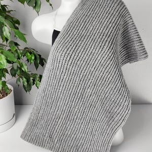 Gray Crochet Infinity Scarf, New Season Winter Accessory - Etsy