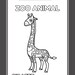 Colorful Safari Adventure: Zoo Animals Coloring Book - Etsy
