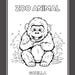 Colorful Safari Adventure: Zoo Animals Coloring Book - Etsy