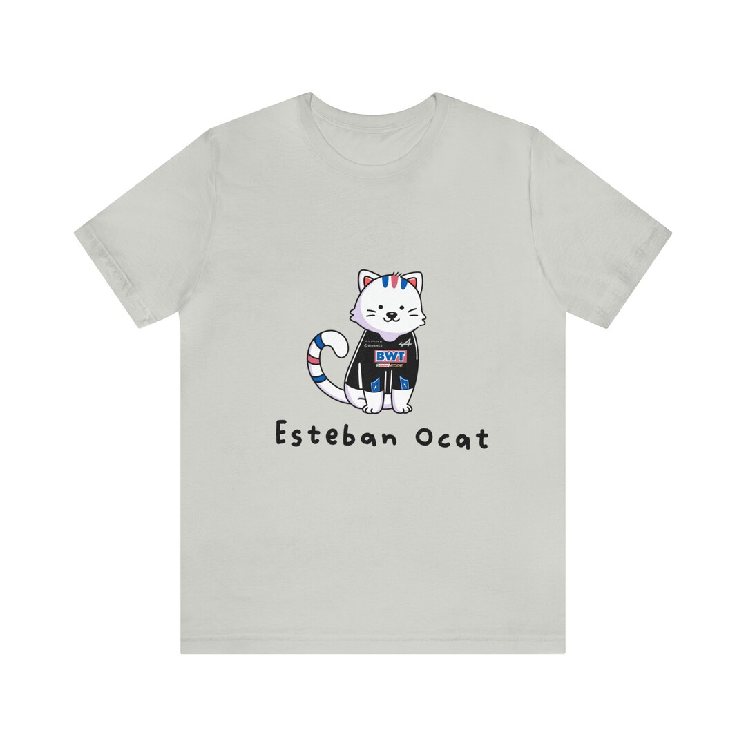 Esteban Ocon Shirt, Formula 1 Tee, Cat Shirt, Formula 1 Gift, Gift for ...