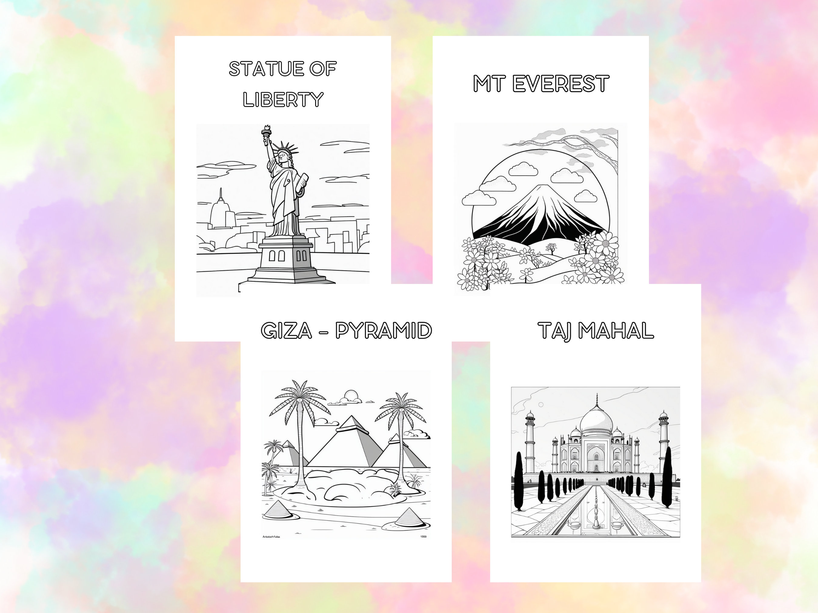 15 Children Educational Colouring Pages Printable Colouring Book ...