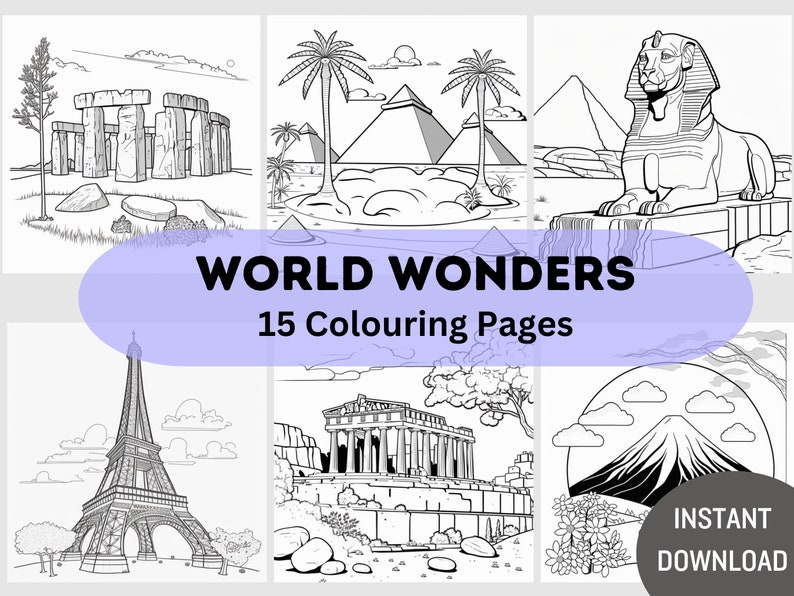 15 Children Educational Colouring Pages Printable Colouring Book ...