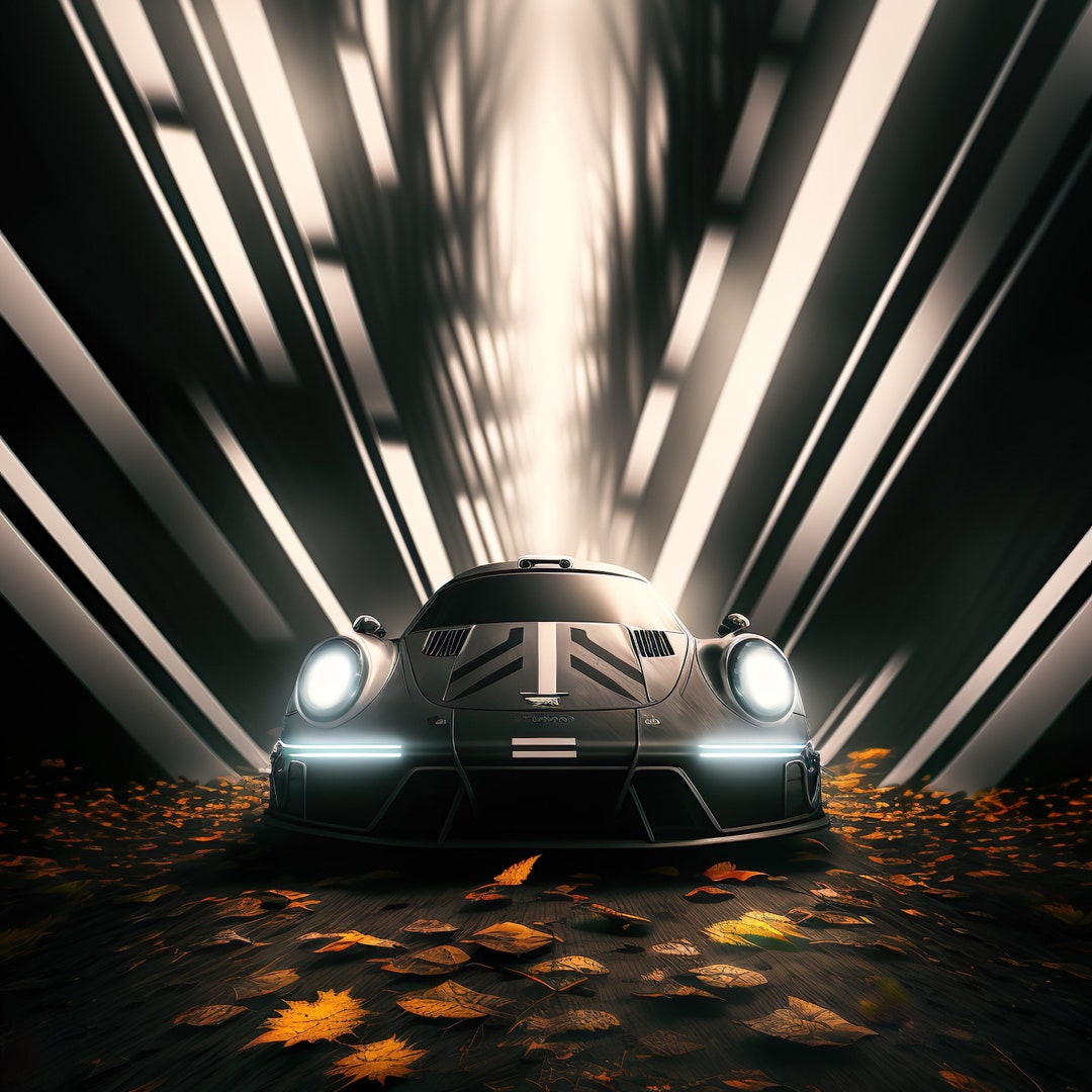 Car Enthusiast Art, Digital Car Art, Porsche GT3 RS, Cool Car Design ...
