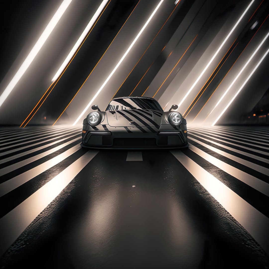 Digital Car Print, Car Poster, Automotive Enthusiast, Car Gift, Porsche ...