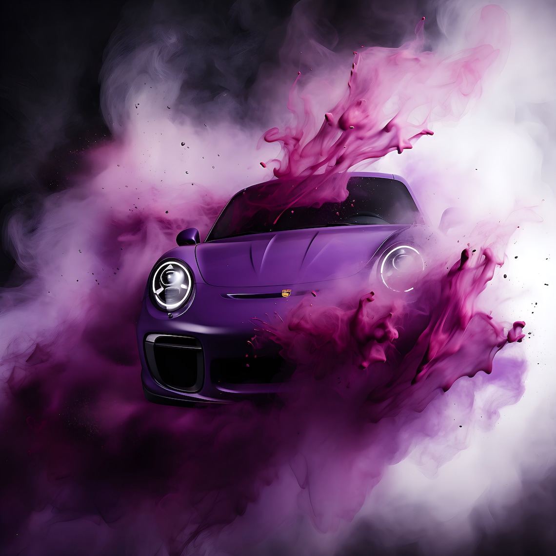 Porsche 911 Digital Art Print, Car Photo Gift for Car Enthusiast, Car ...