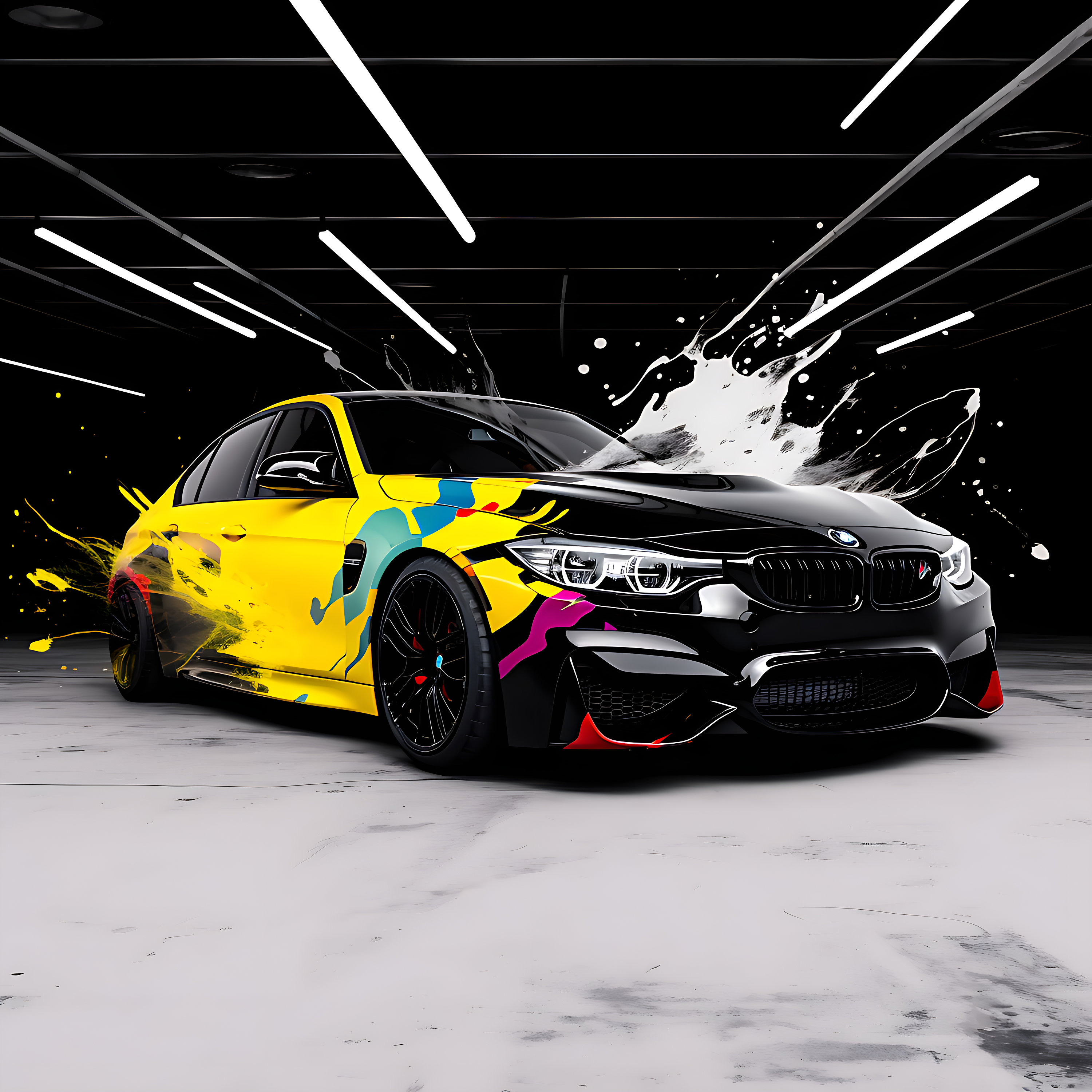 BMW M3 M4 Inspired Digital Art Photo, Car Poster, Automotive Wall Decor ...