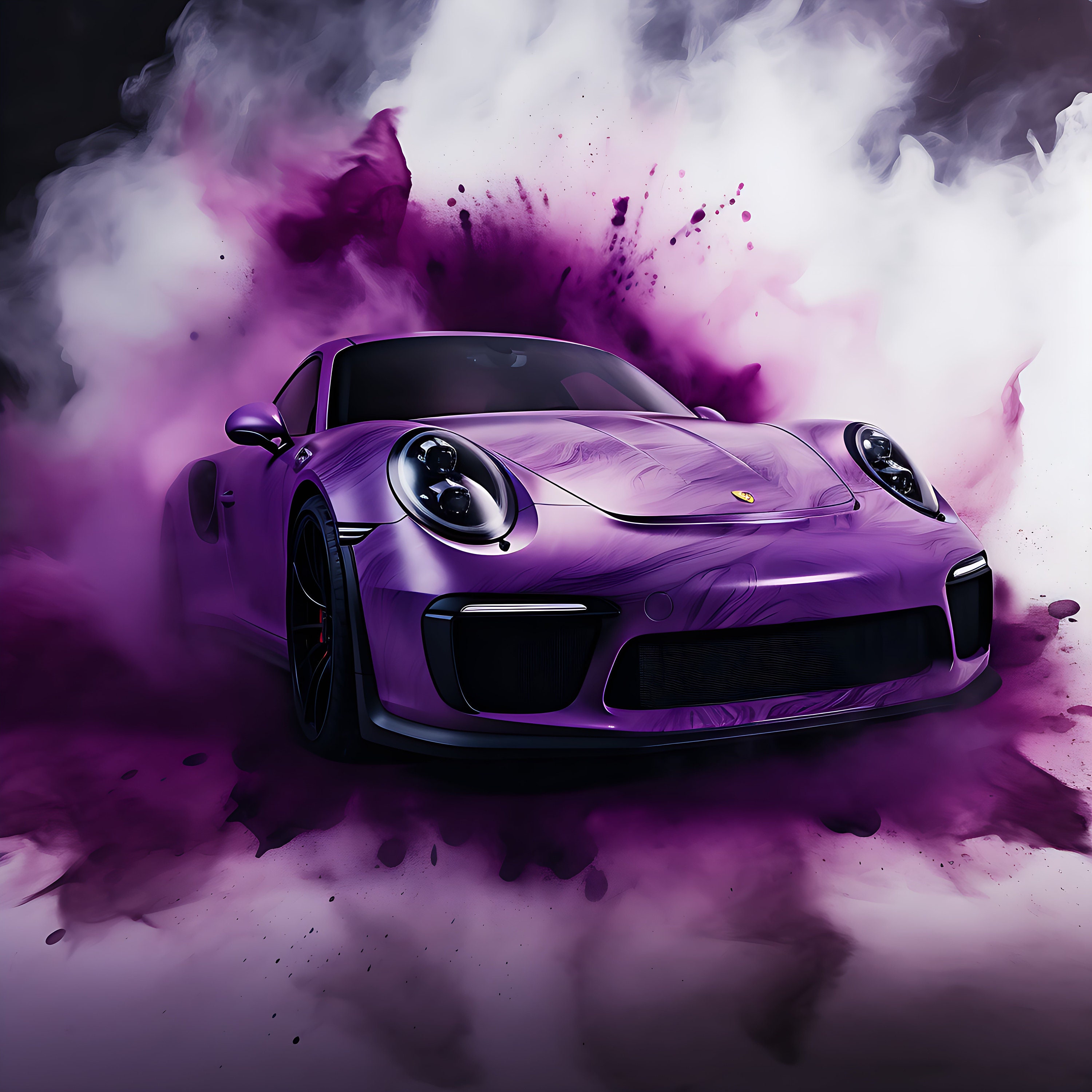 Porsche 911 Digital Art Print, Car Photo Gift for Car Enthusiast, Car ...