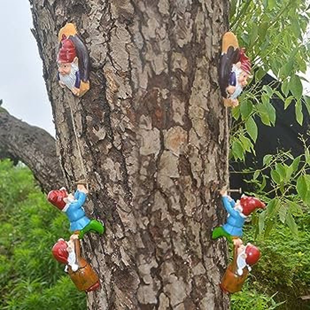 Funny Climbing Gnomes Garden Decor Ornaments - Etsy