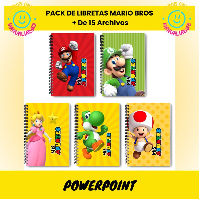 Mario Bros Notebook Pack - Etsy