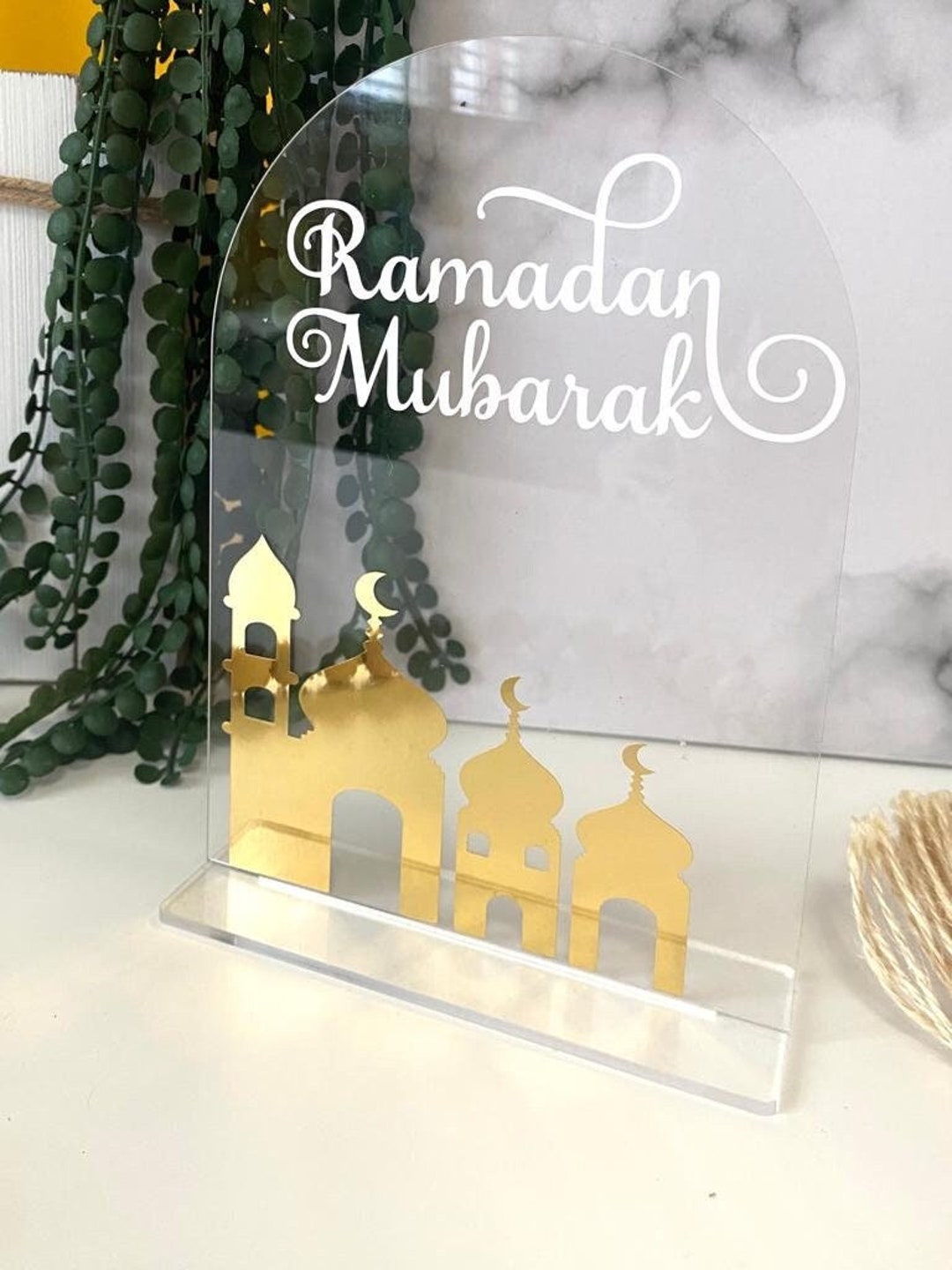 Ramadan Acrylic Sign / Islamic Acrylic Ramadan Decor - Etsy