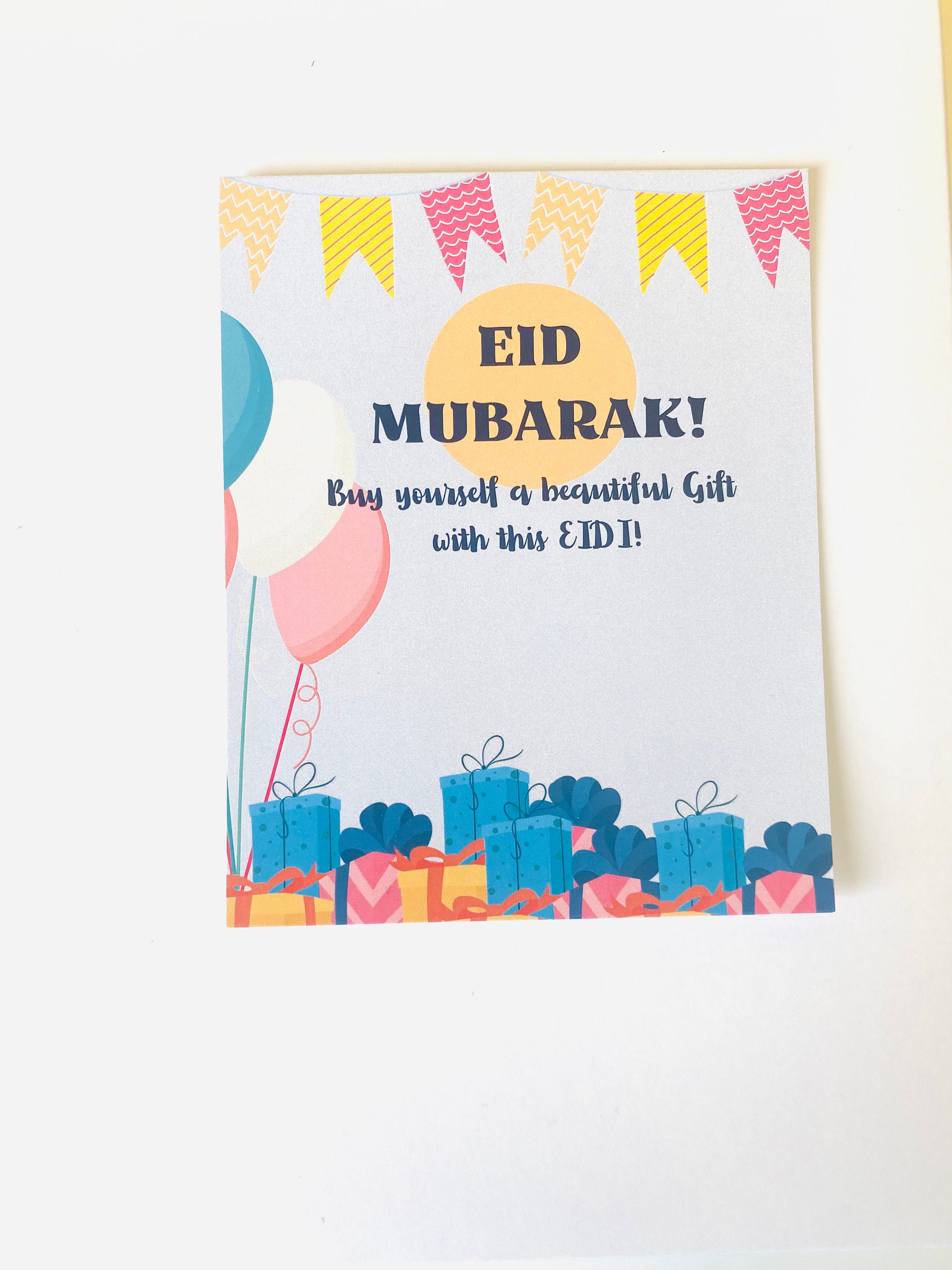 5 Pack Eid Money Card / Eid Money Holder / Eidi Cards / Eid Money ...