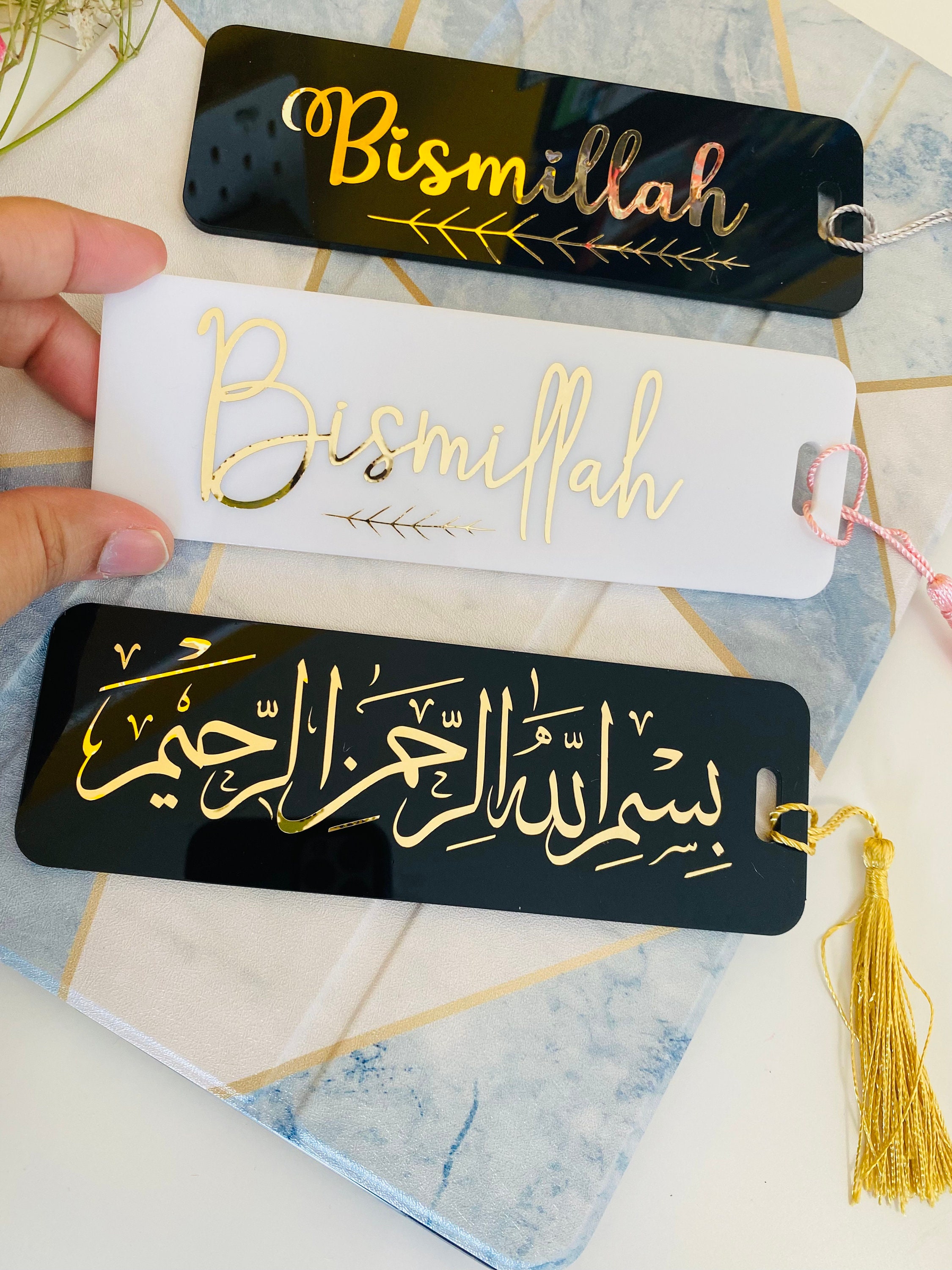 Personalized Acrylic Bookmark/ Acrylic Bookmark/islamic Bookmark/eid ...