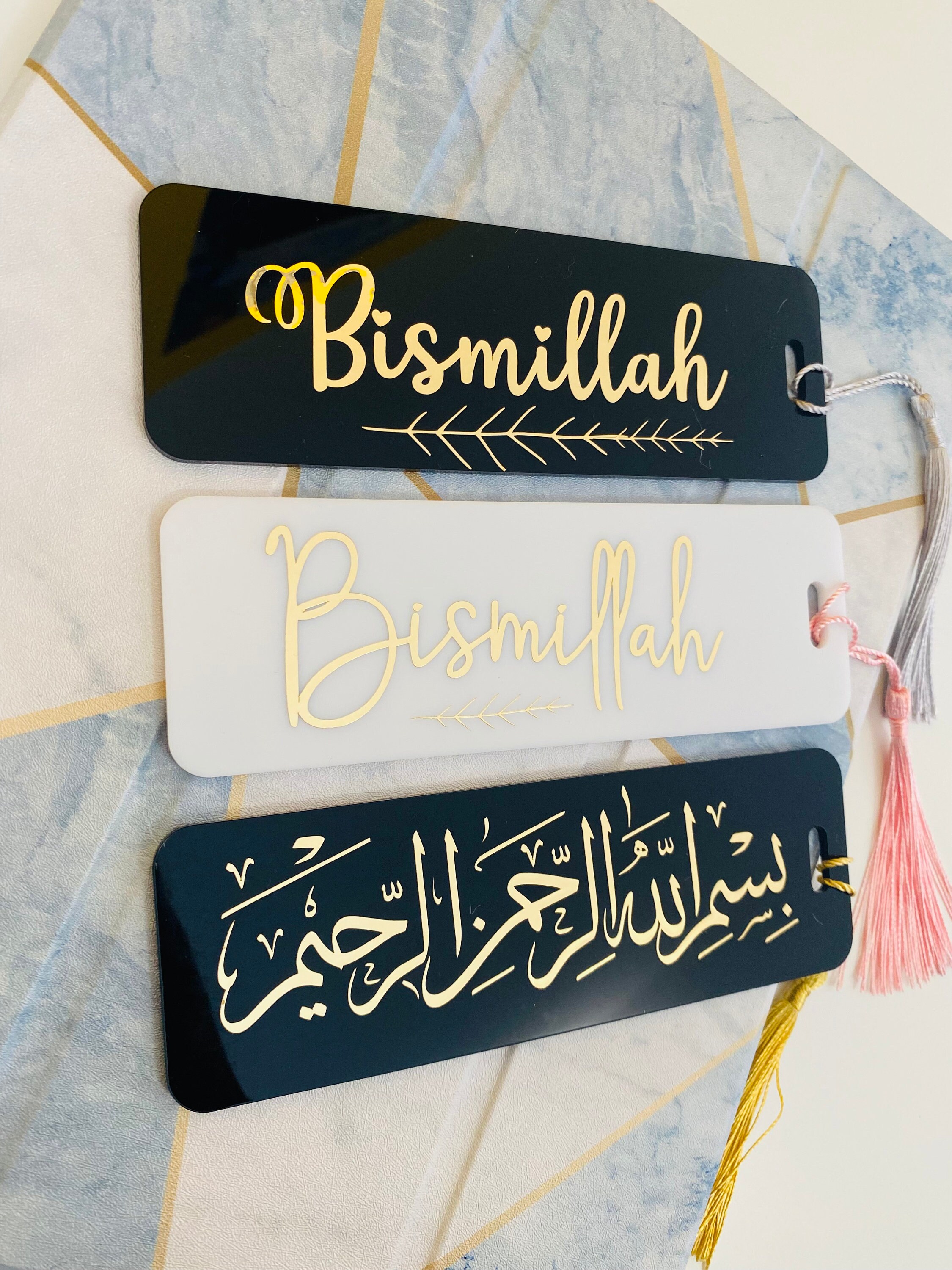 Personalized Acrylic Bookmark/ Acrylic Bookmark/islamic Bookmark/eid ...