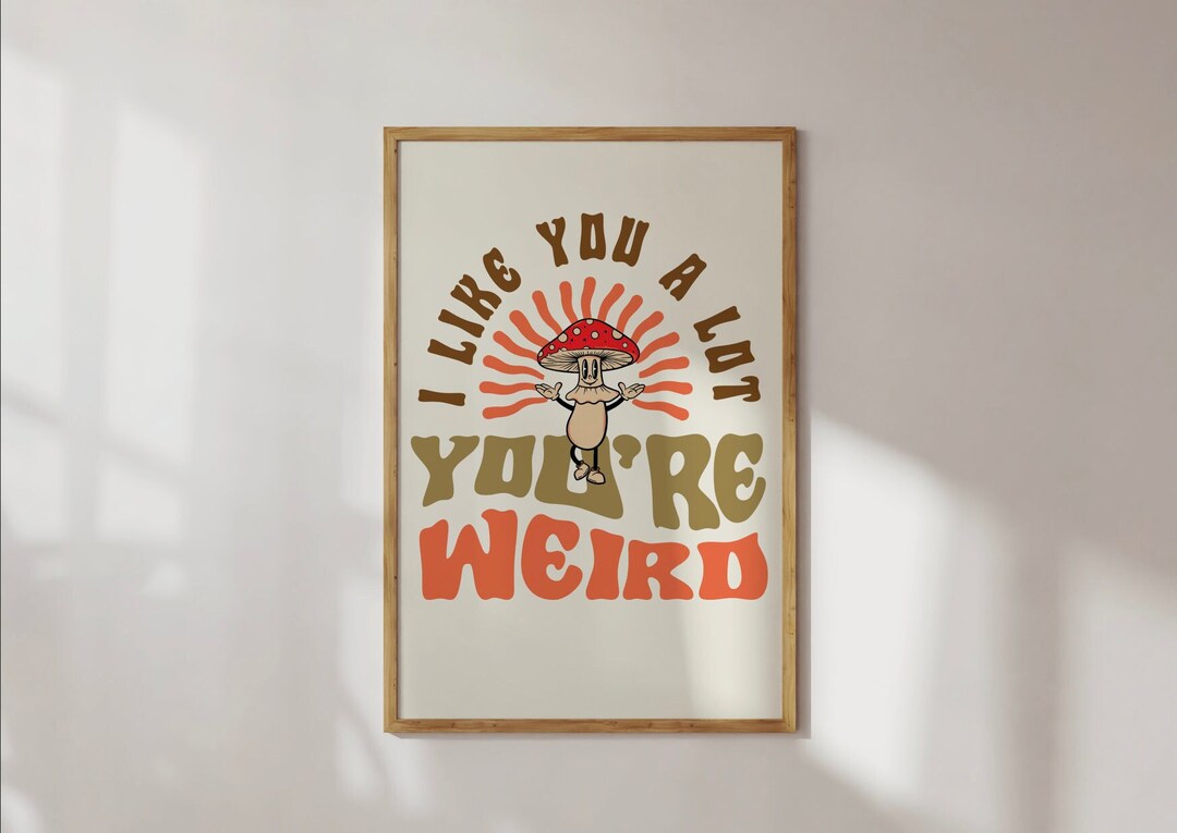 Mushroom Digital Poster, Weird Poster, Psilocybin Poster, Psilocybin ...