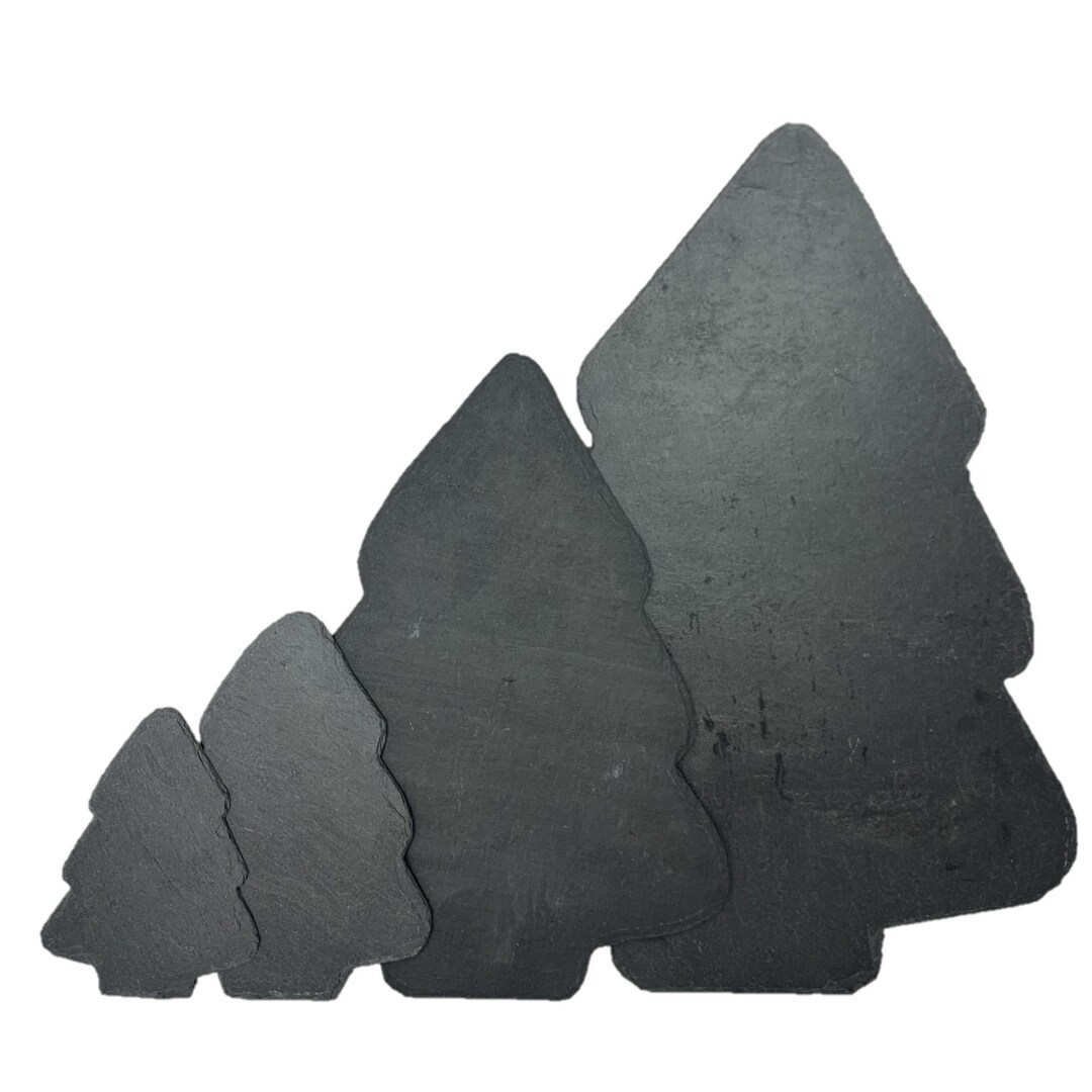 Slate Tree Fir Various Sizes Tree Decoration Gift Tag Serving Plate - Etsy