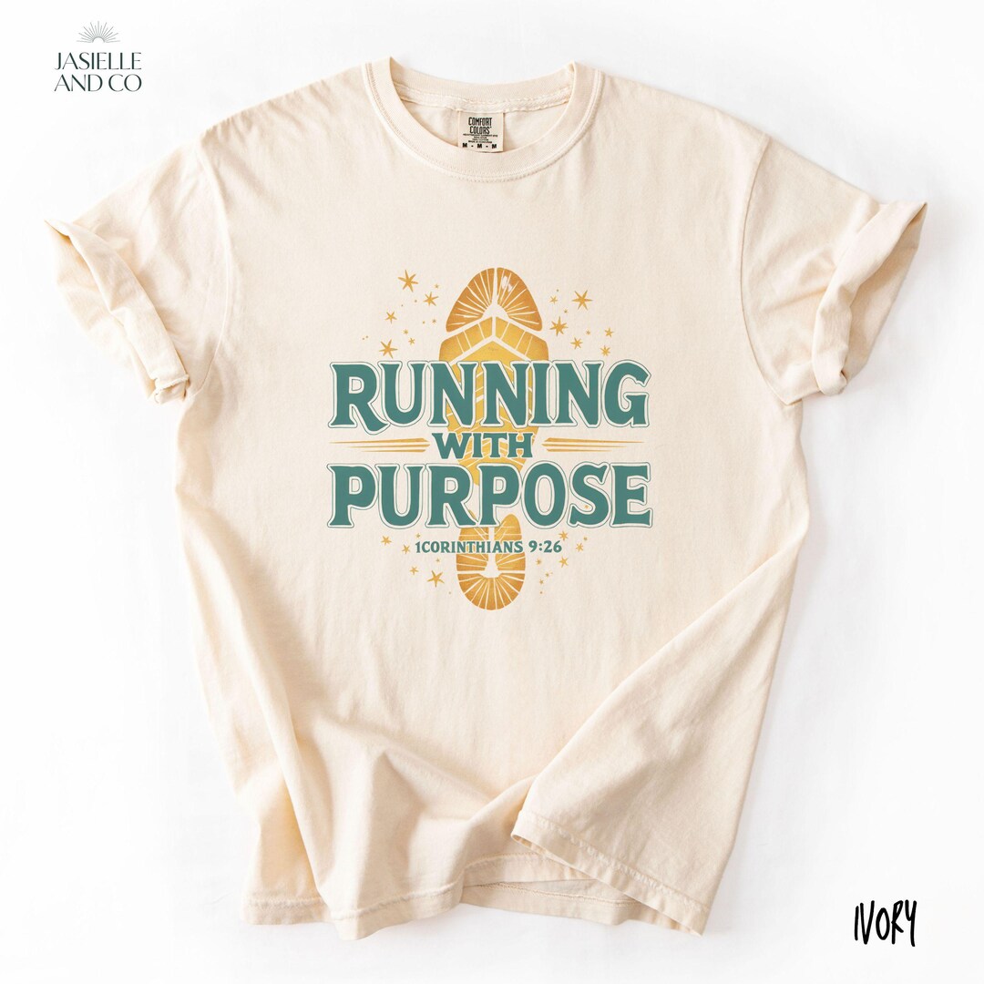 Christian Running Shirt, Running With Purpose, Bible Verse Shit ...