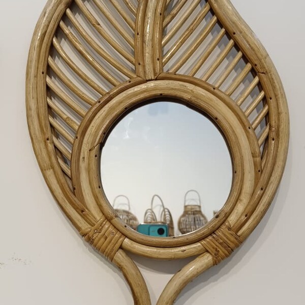 Bamboo Mirror - Etsy