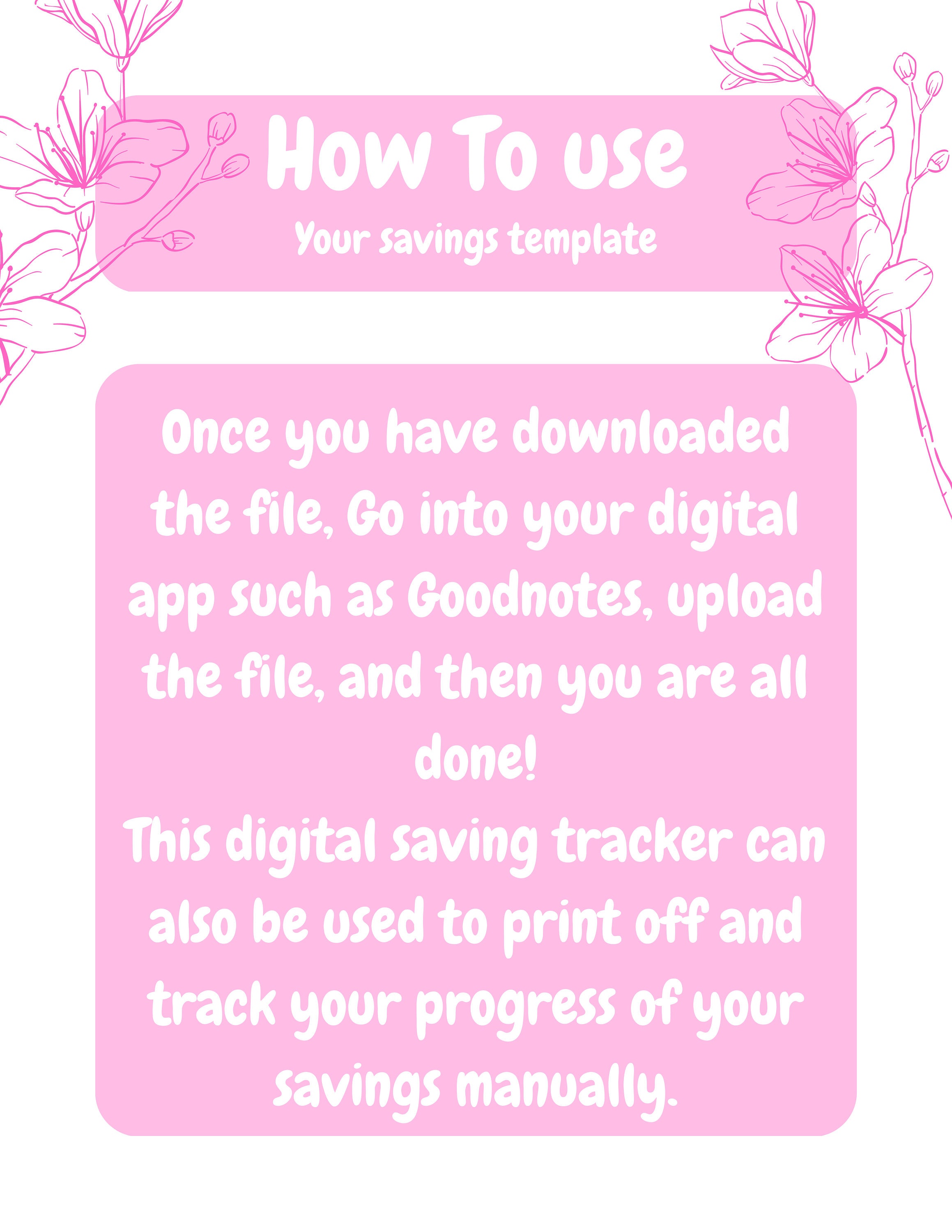 Printable Savings Tracker - Etsy