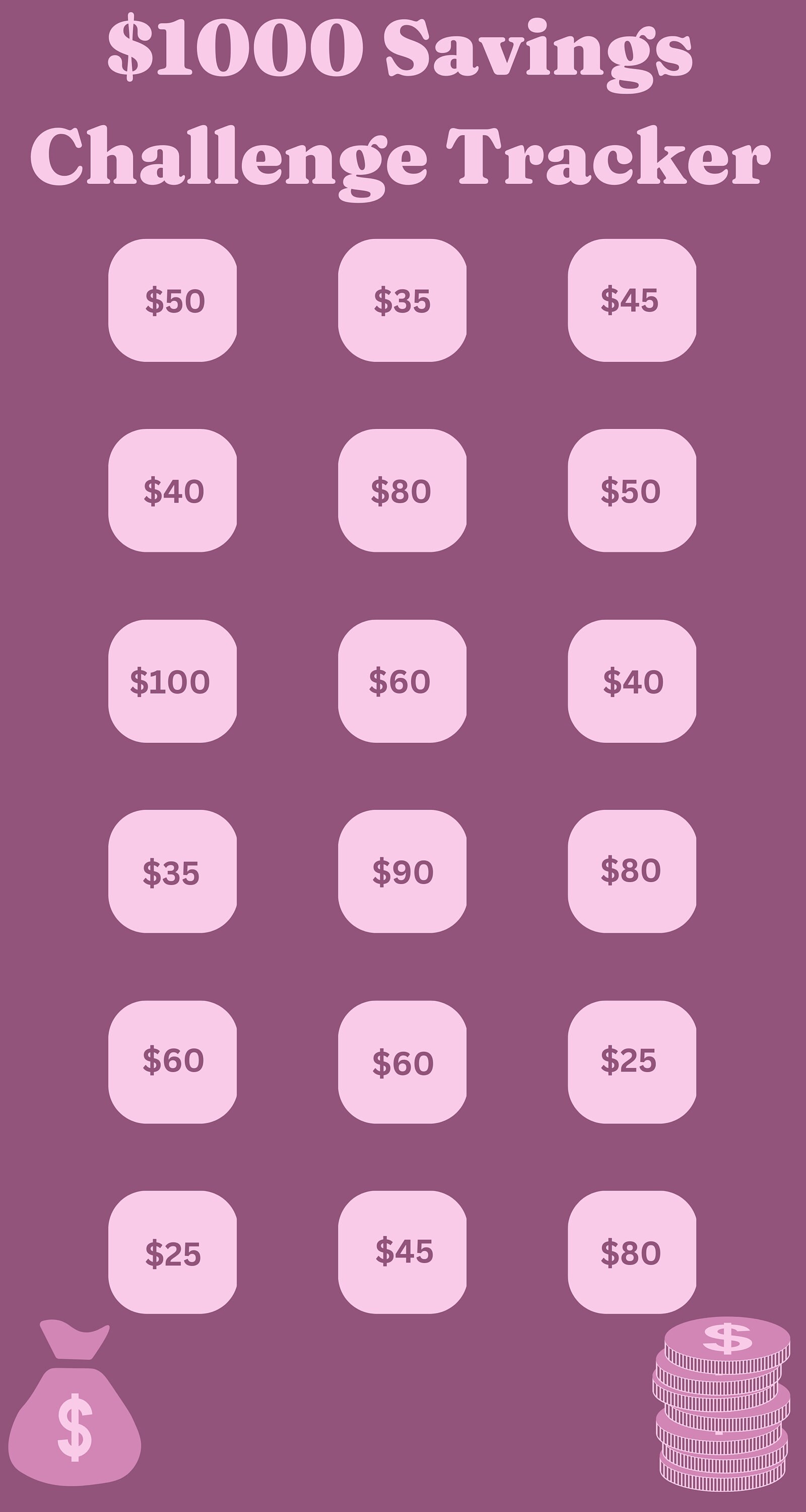 Printable Savings Challenges | Savings Challenge Bundle | Set of 4 ...