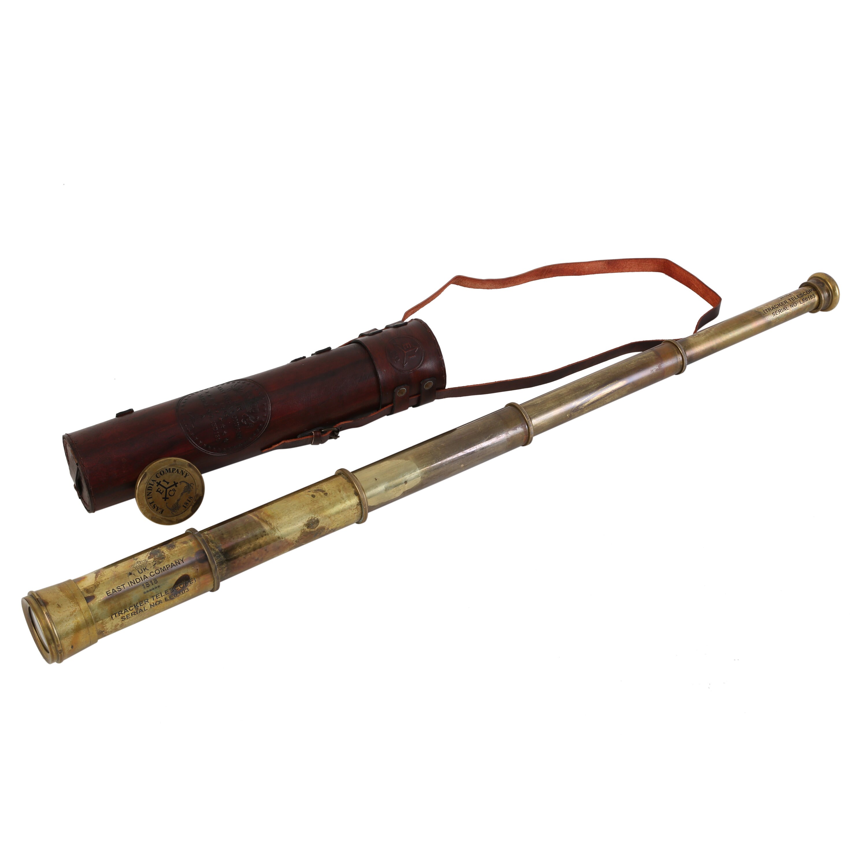 Brass Telescope East India Company 1818 Tracker Spyglass Scope Replica ...